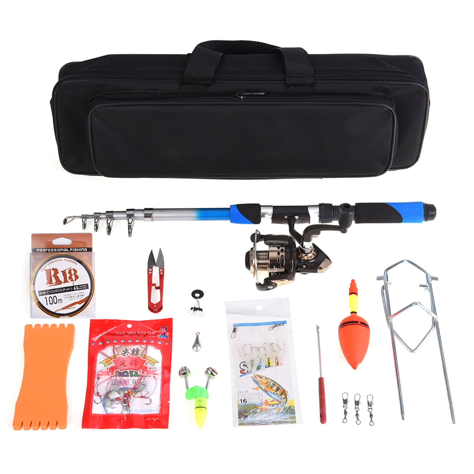 Tackle Lixada Fishing Tackle Set With 2.1m Telescopic Fiberglass ...