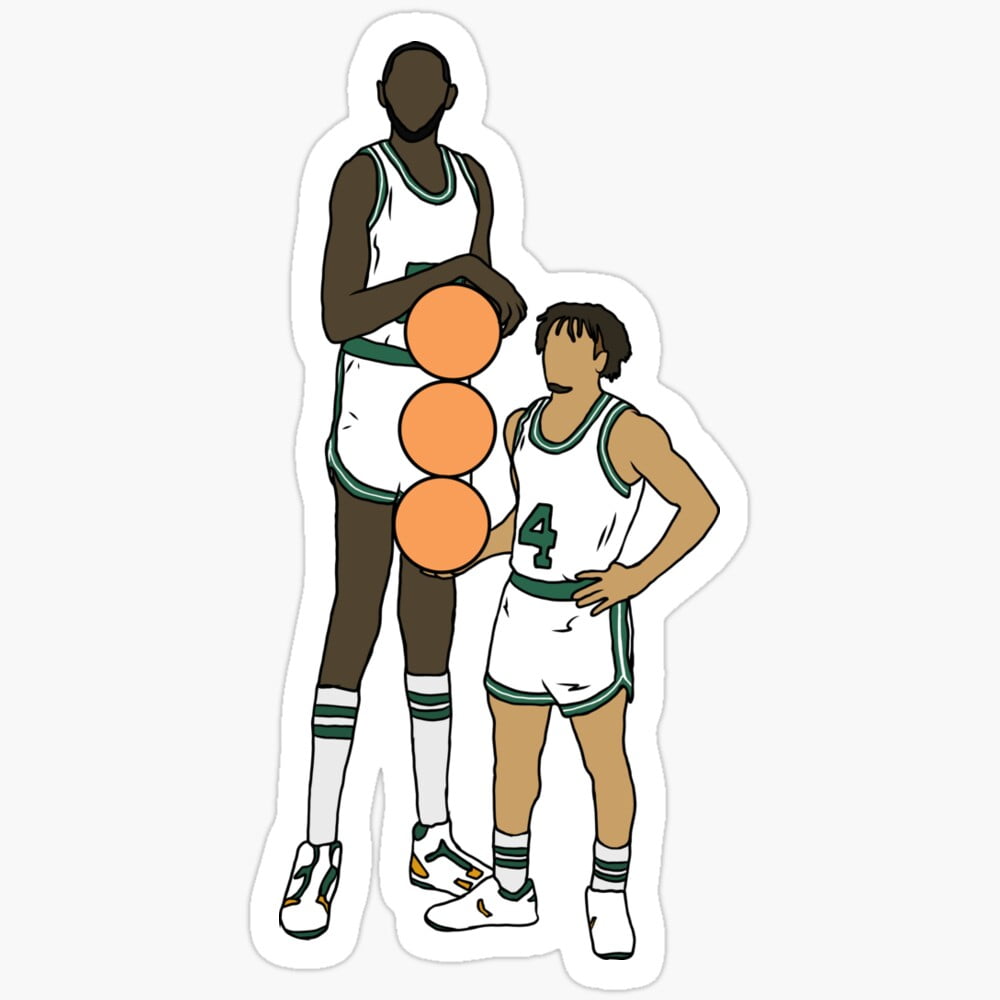 Tacko Fall And Carsen Edwards Sticker Phone Decal Water Bottle Stickers ...