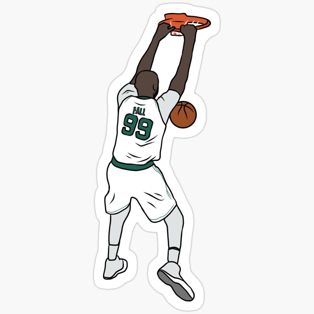 Tacko Fall Dunk Sticker Phone Decal Water Bottle Stickers Car Decals ...