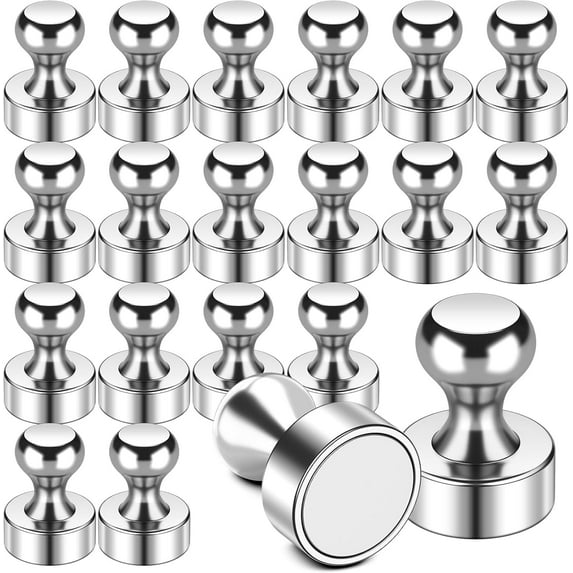 Tacks Magnets, Neodymium Magnetic Push Pins, 20 Pack Push Pin Magnets ...