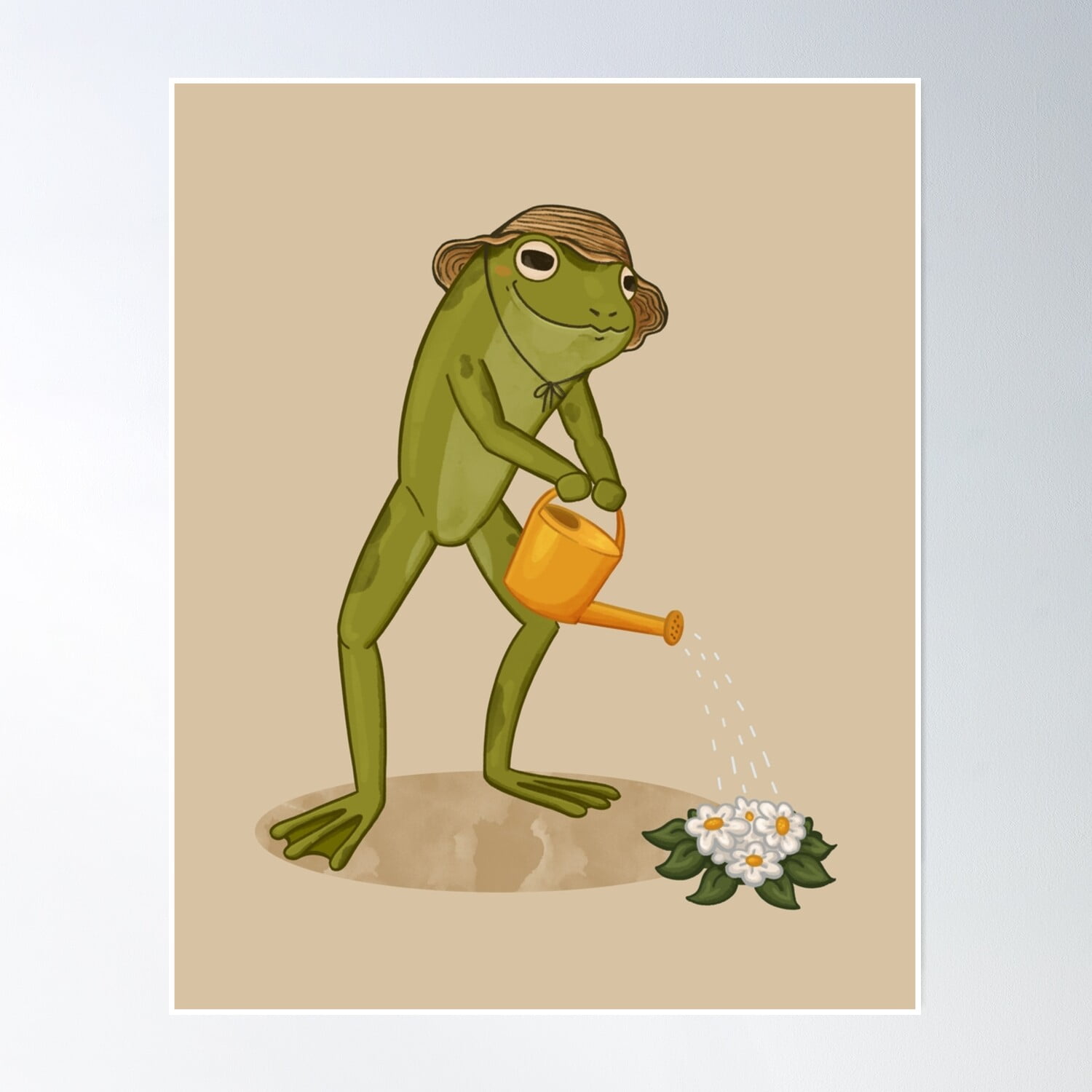 Tacky Gardener Frog Poster Wall Art, Modern Wall Decor, 24x36 UNFRAMED ...