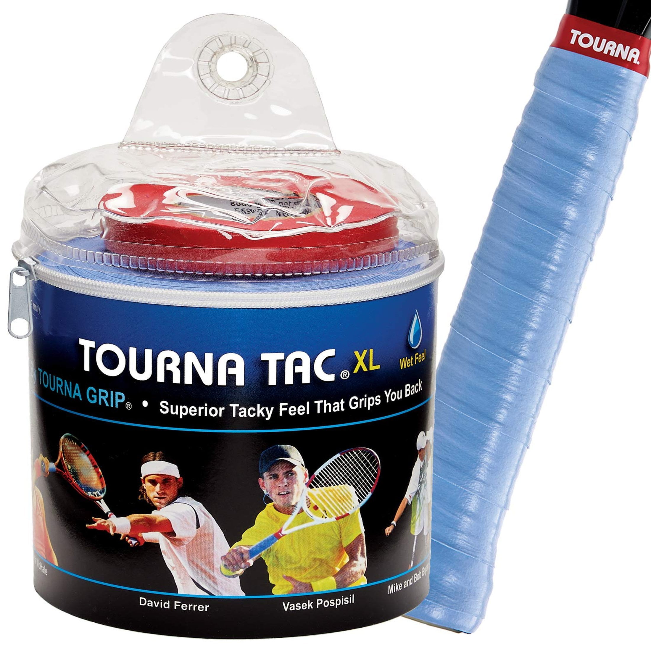 Tacky Grip Travel Pouch for Tennis - 30 Pack Blue Edition - Walmart.com
