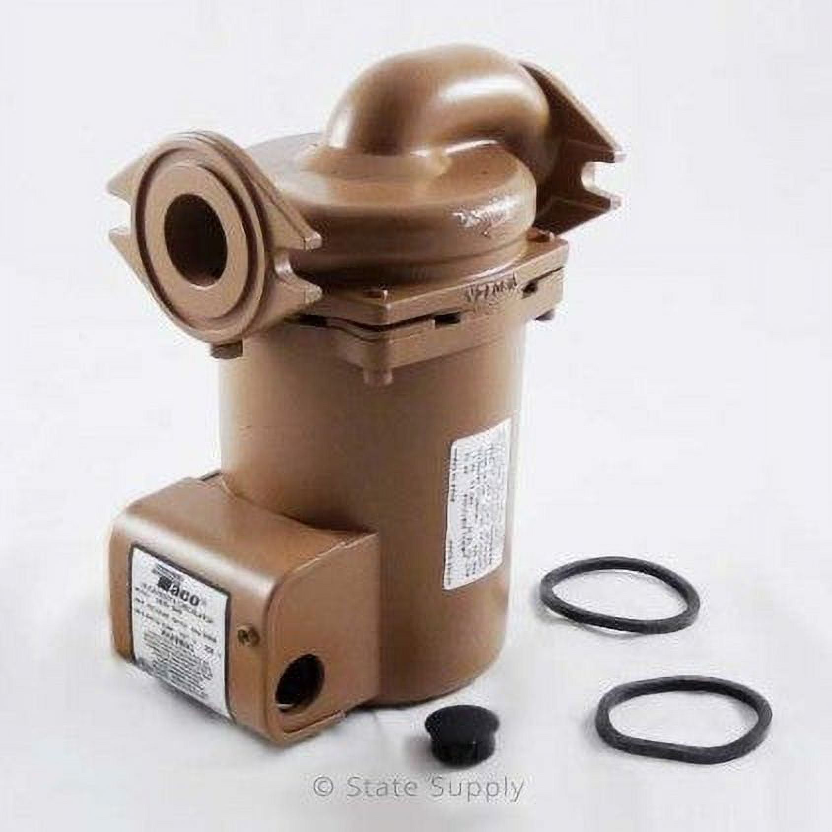 Taco 2400-65S-3P Stainless Steel 2400 Series Circulator Pump, 1/3 HP, replacement for 2400-65S ...