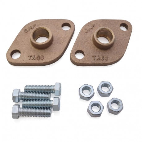 Taco 3/4" Sweat Bronze Freedom Flanges, Lead-Free (Pair) - Walmart.com