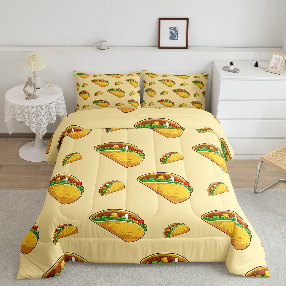Taco Bedding Taco Tuesday Party Comforter Set Mexican Decor, Cinco De ...