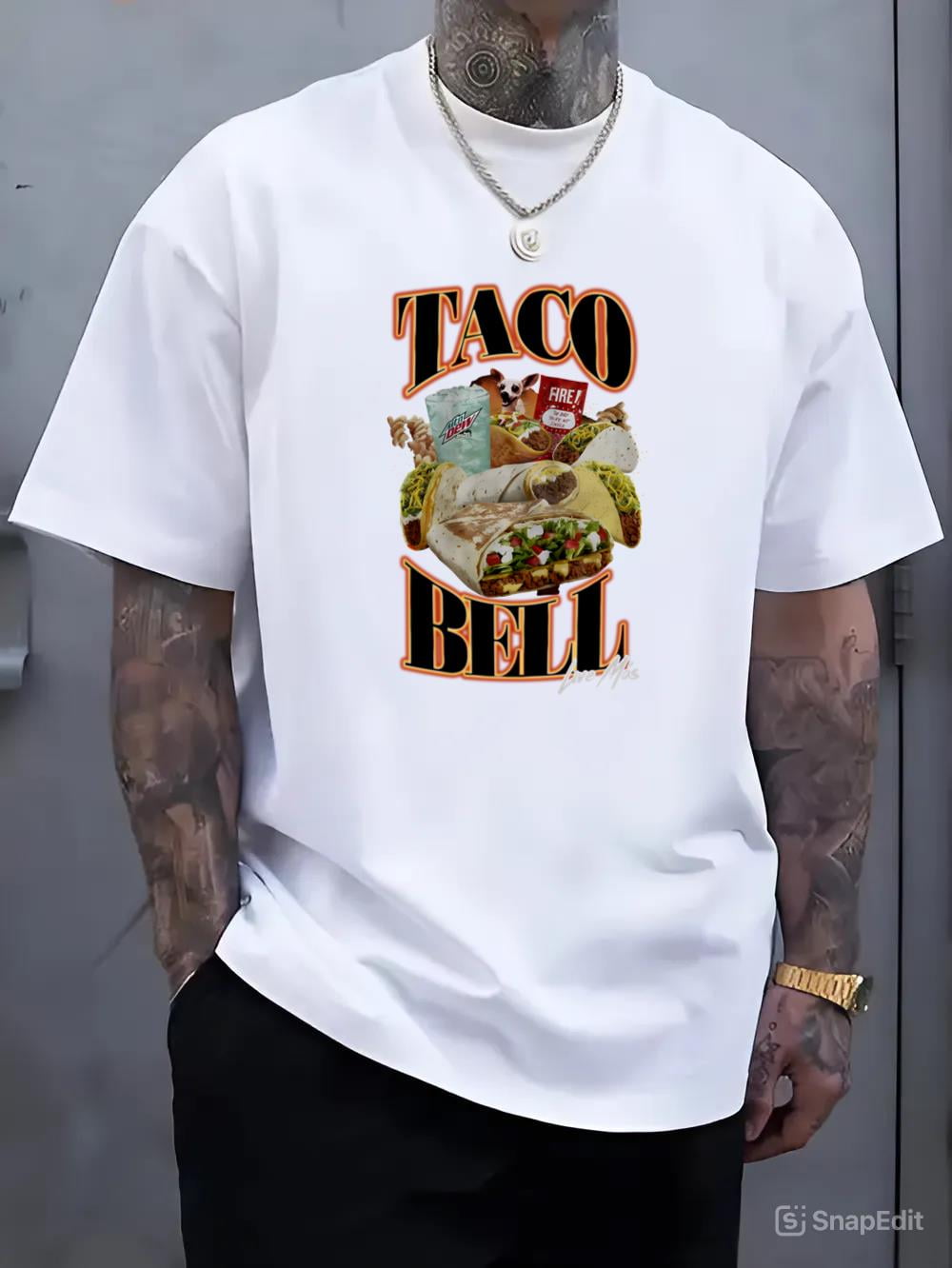 Taco Bell 90s Bootleg T Shirt Fast Food Mexican Crunchwrap Supreme ...