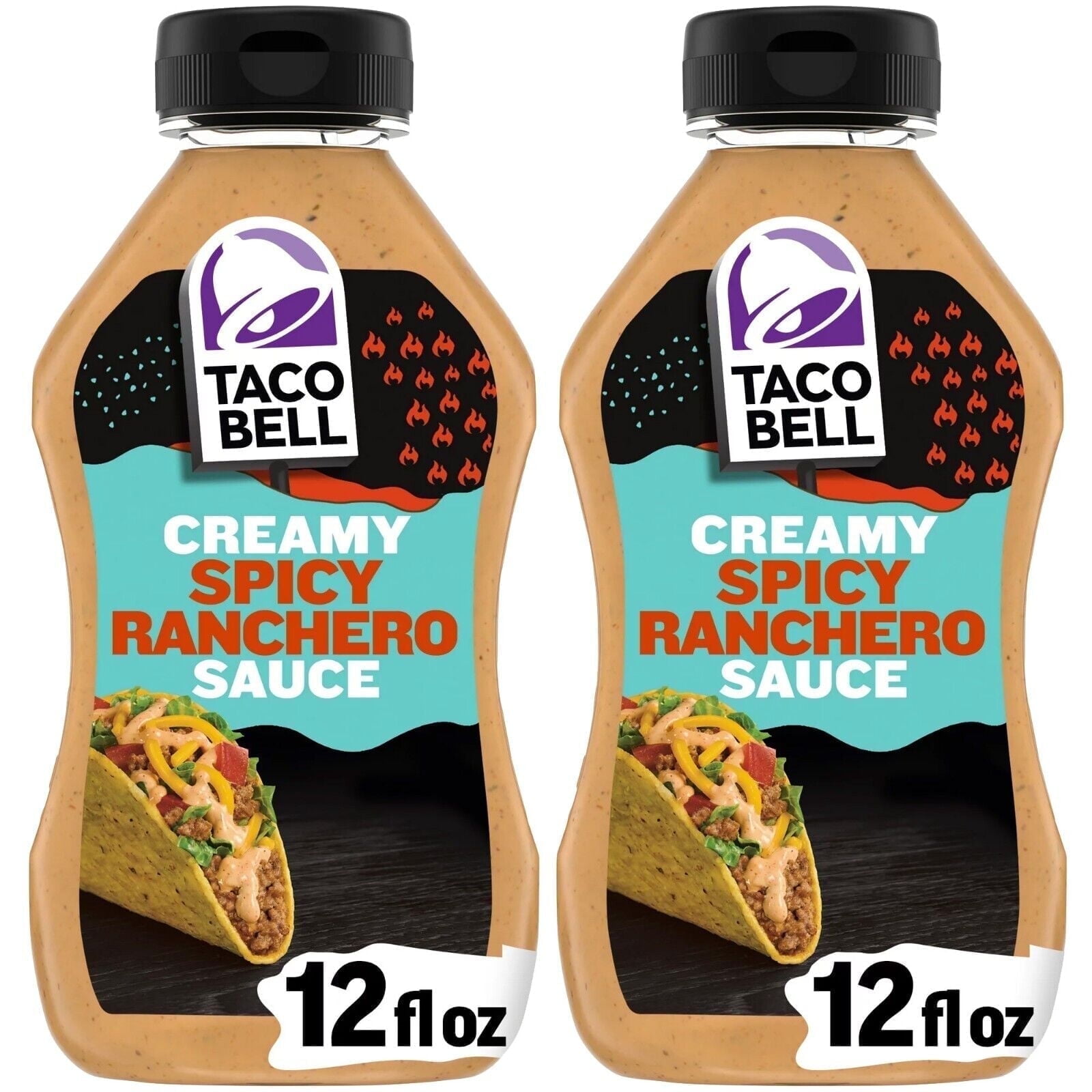 Taco Bell Creamy Spicy Ranchero Sauce, 12 fl. oz. Bottle pack of 2 ...