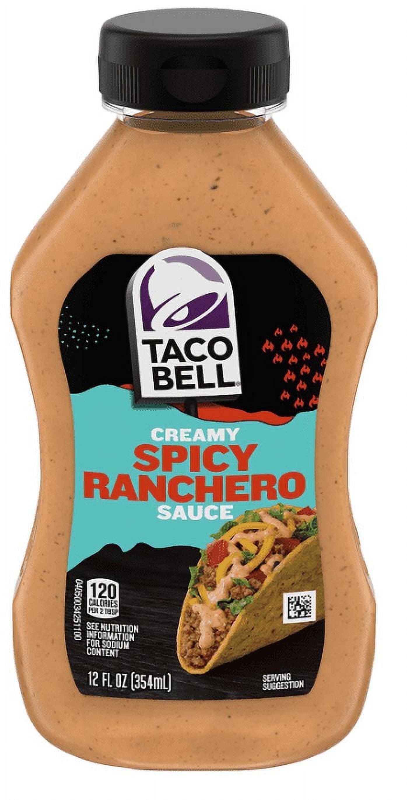 Taco Bell Creamy Spicy Ranchero Sauce, 12 fl. oz. Bottle - Walmart.com