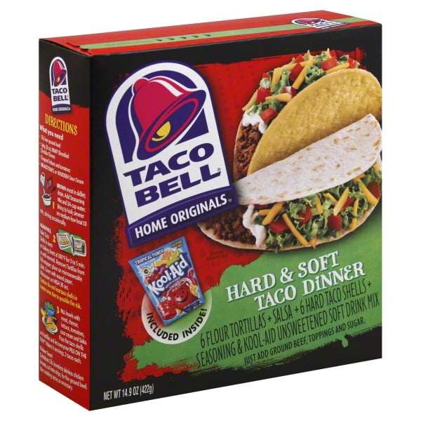Taco Bell Home Originals Taco Dinner Kit, 6 ct - Walmart.com