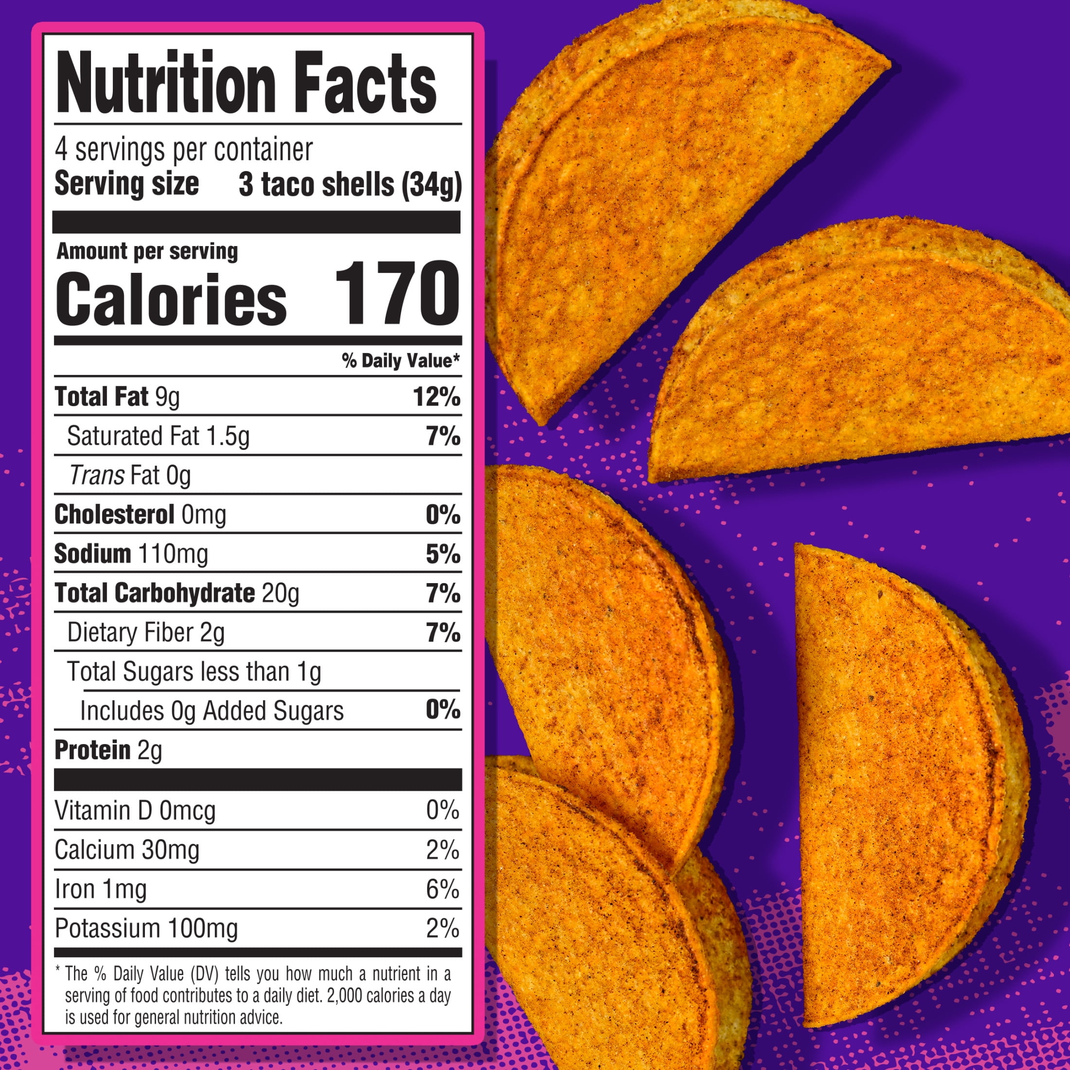 Taco Bell Hot Seasoned Flavor Crunchy Taco Shells, 12 ct, 4.8 oz Box ...
