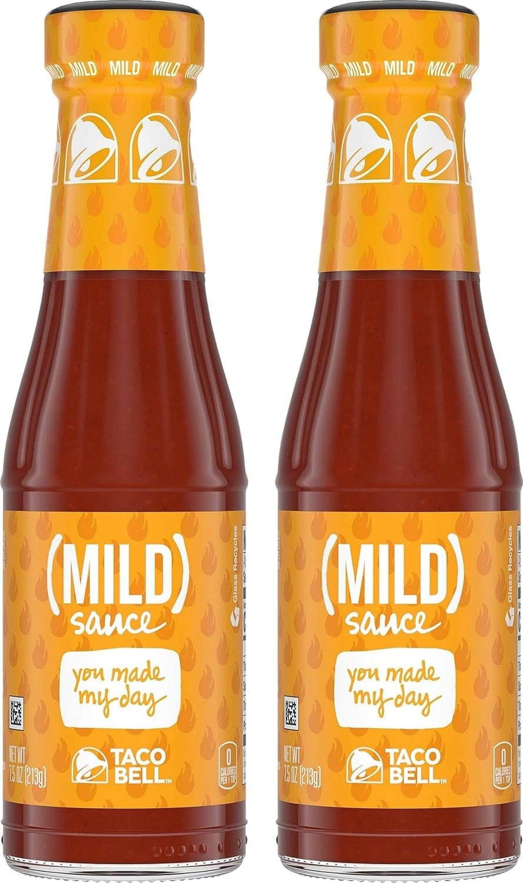Taco Bell, Mild Sauce, 7.5 oz Bottle, Pack of two, Liquid - Walmart.com
