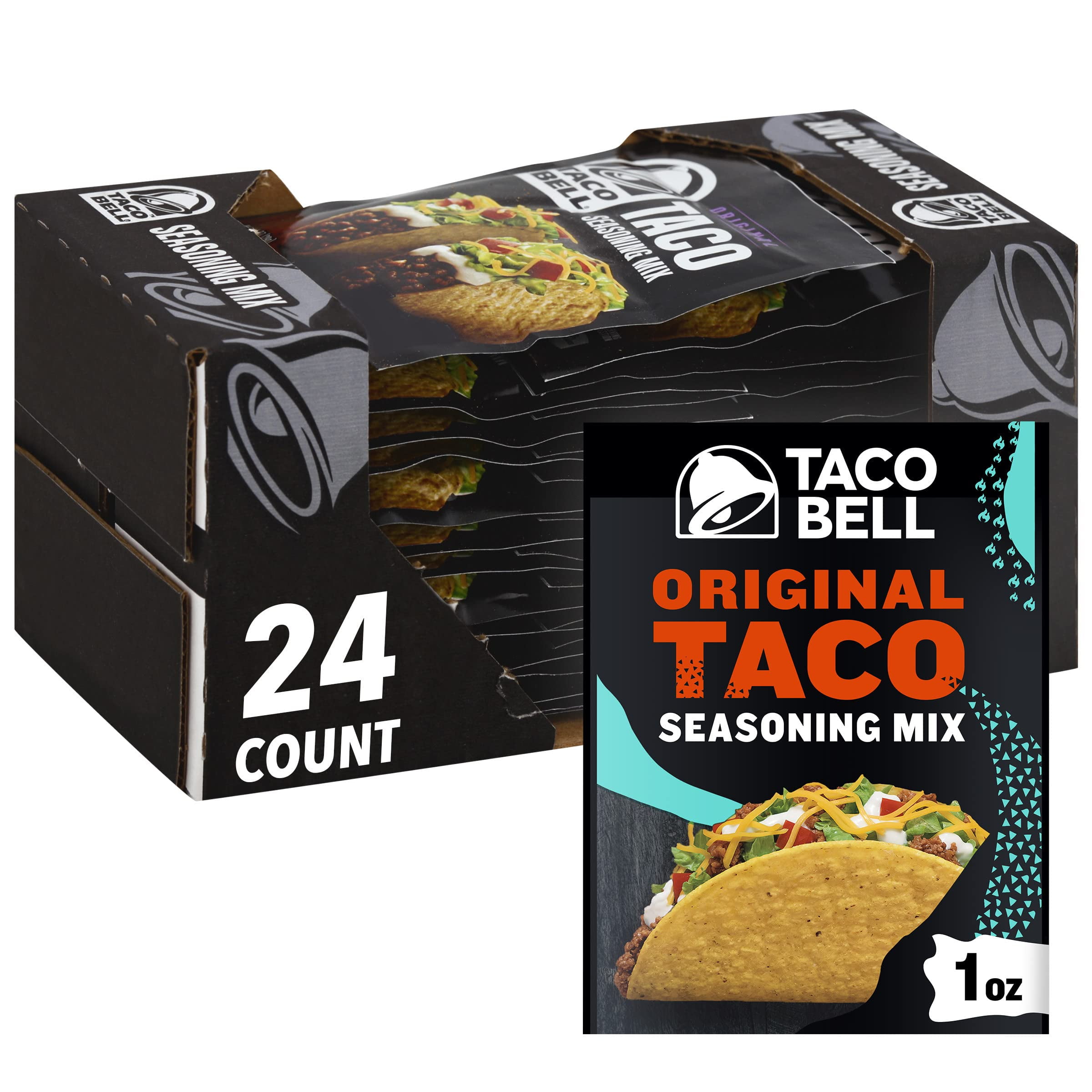 Taco Bell Original Taco KEF16 Seasoning Mix (1 oz Packets (Pack of 24 ...
