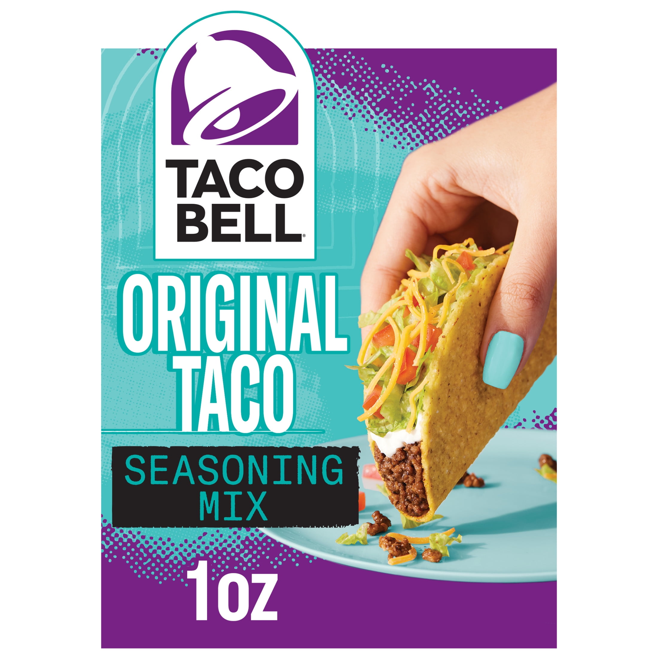 Taco Bell Original Taco Seasoning Mix 1 oz Packet for Tacos Burritos ...