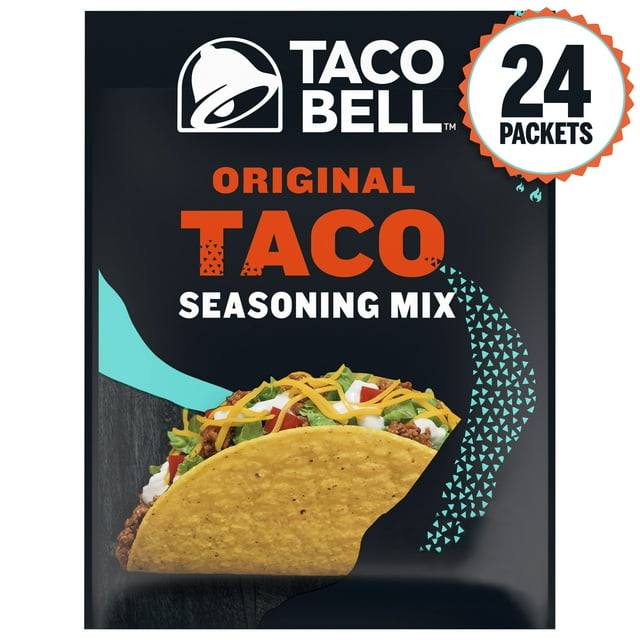Taco Bell Original Taco Seasoning Mix (1 oz Packets, Pack of 24 ...