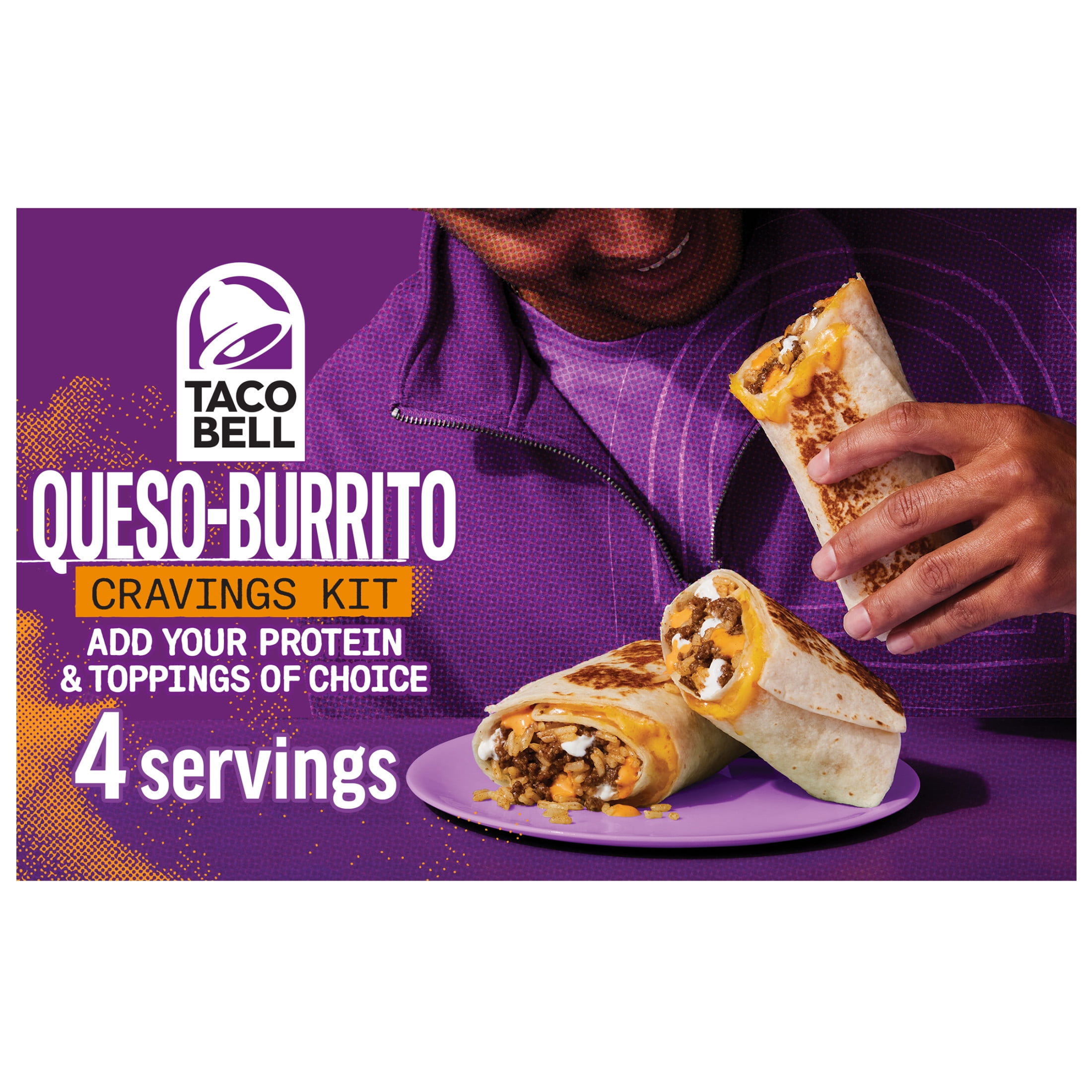 Taco Bell Queso-Burrito Cravings Kit, 21.5 oz Box - Walmart.com