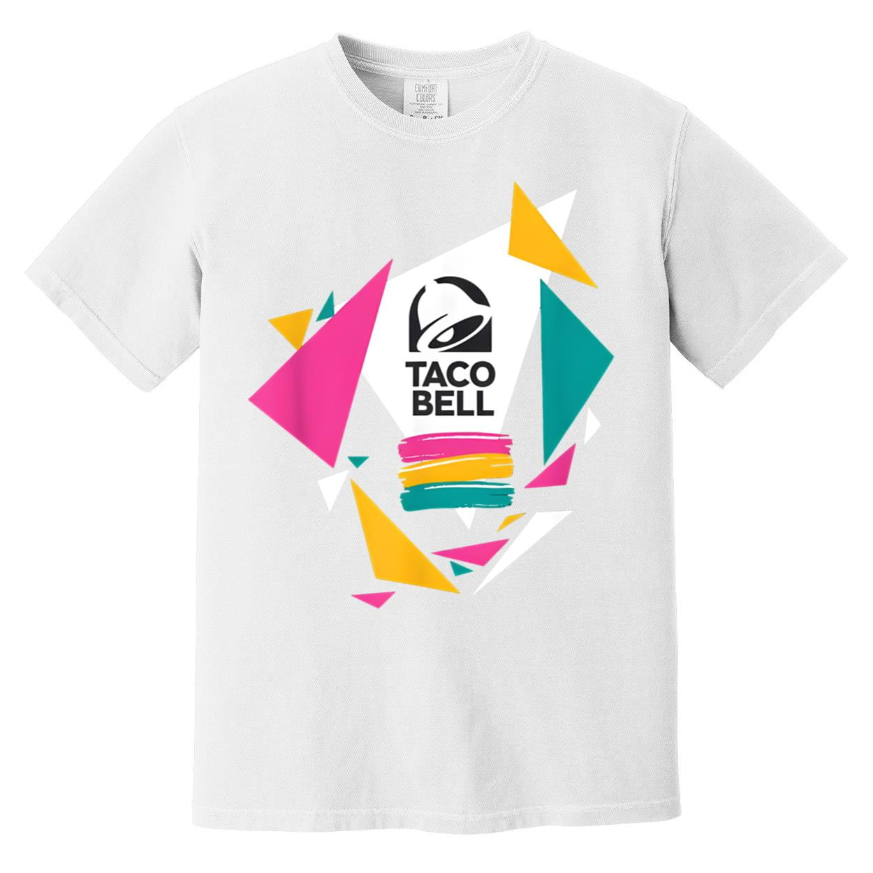 Taco Bell Retro Triangles 90s Throwback Fast Food Fan Art Comfort Color ...