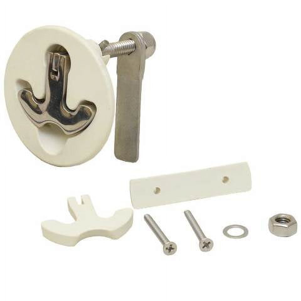 Taco Boat T Handle Latch F42-2500WHSS | Non Locking 2 Inch White Nylon ...