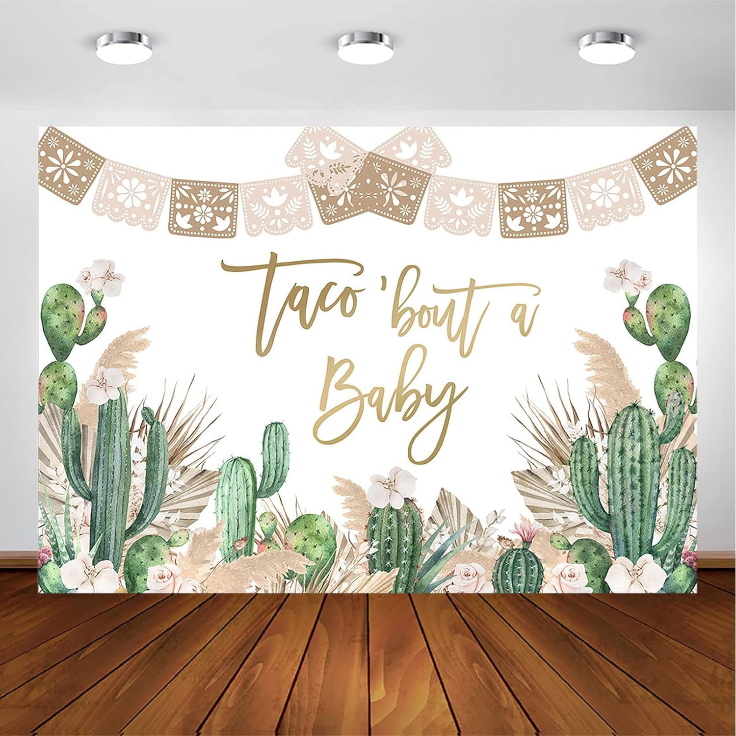 Taco 'Bout A Boho Fiesta Party Decoration Photography Background Cactus ...