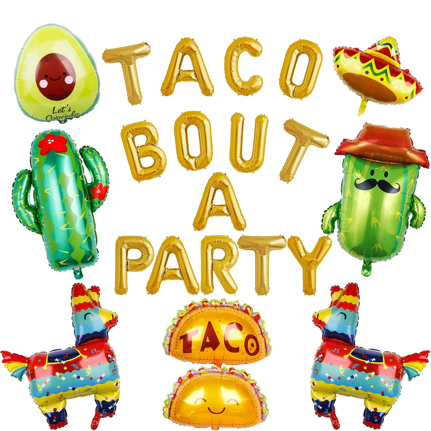 Taco Bout A Party YPF5 Decorations,Fiesta Party Decorations Set,Taco ...