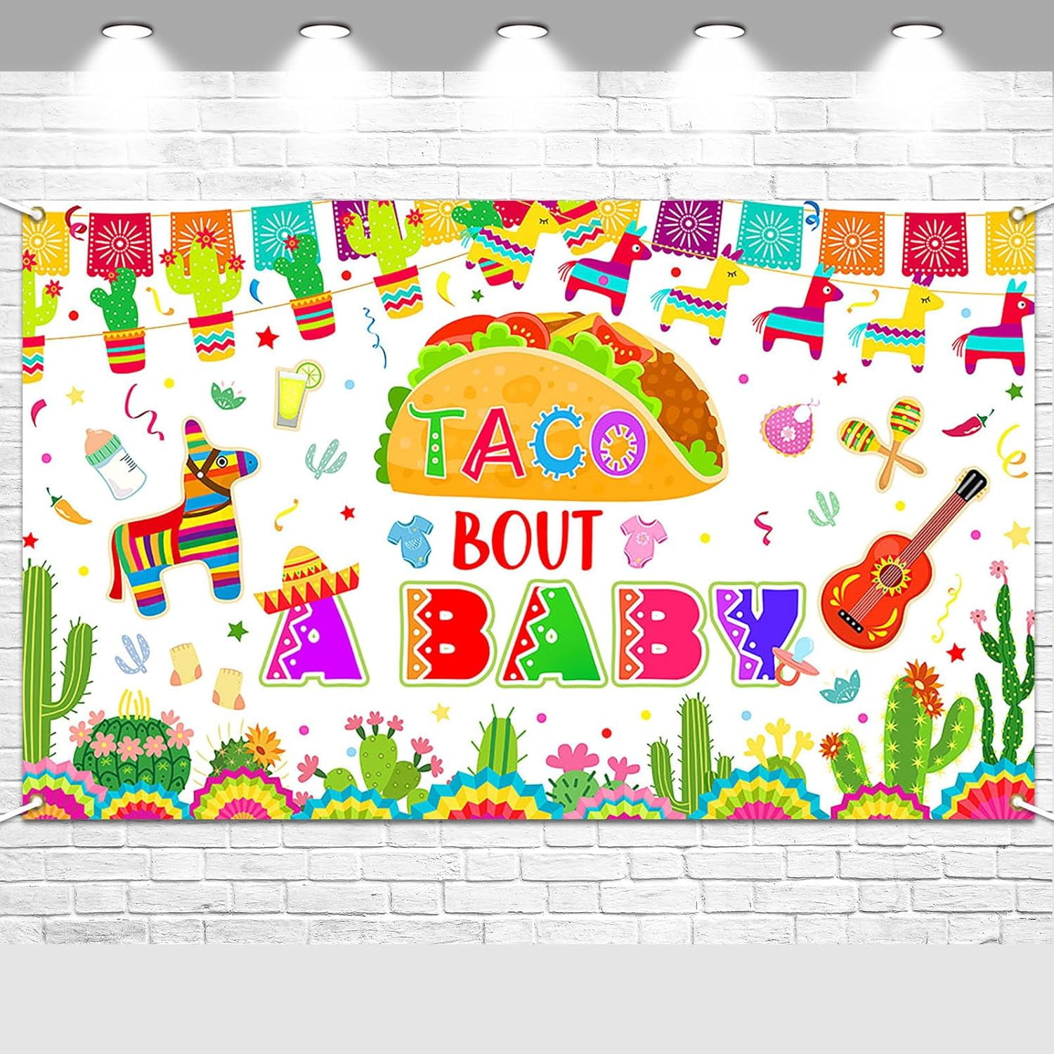 Taco Bout a Baby Shower Decorations Taco Bout a Baby Backdrop Banner ...