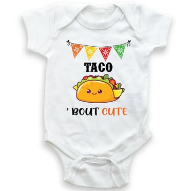 Taco 'Bout Cute - Funny Lil Adorable Tacos Mexican Food Lover - Cute One-Piece Infant Baby ...
