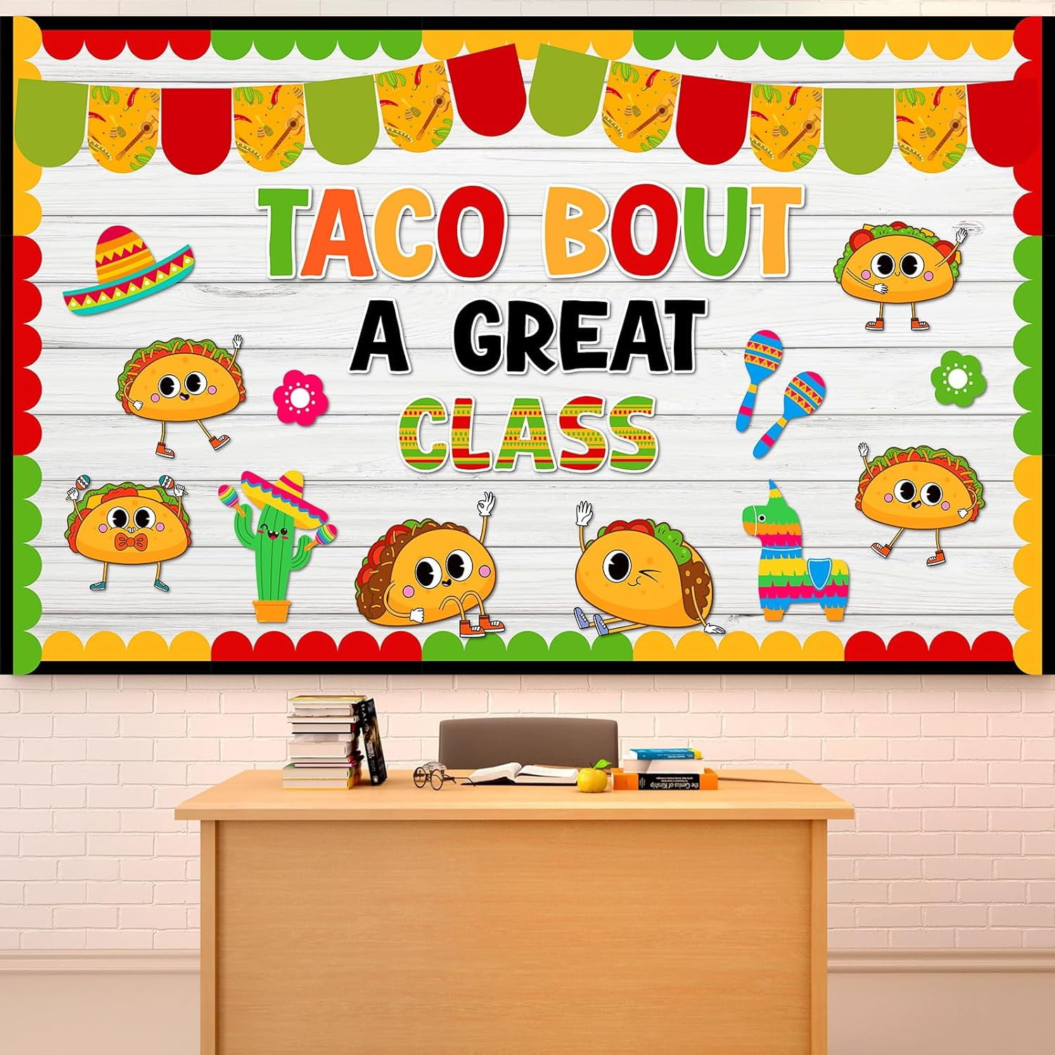 Taco Bout a Great Class Bulletin Board Set Mexican Fiesta De Mayo ...