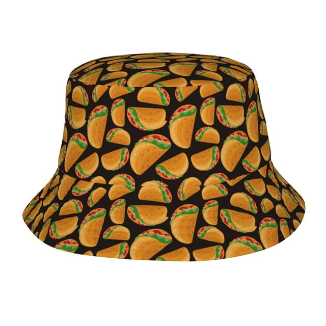 Taco Bucket Hats for Men Women Beach Sun Hat Outdoor Travel Fisherman ...