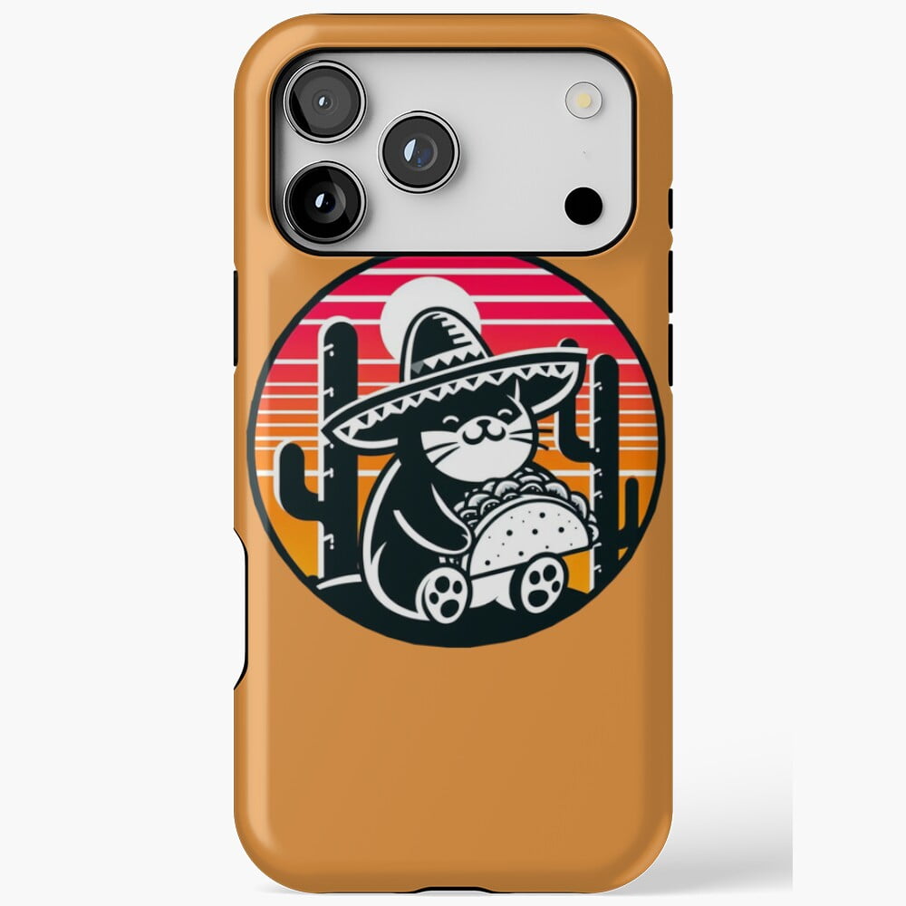Taco Cat Cute Palindrome Food Art iPhone Case 17 through 11 Pro Max ...