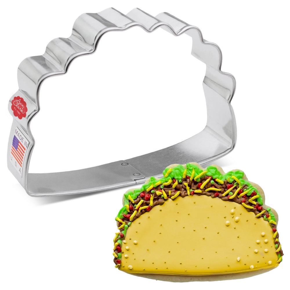 Taco Cookie Cutter, 3.8" Made in USA by Ann Clark - Walmart.com