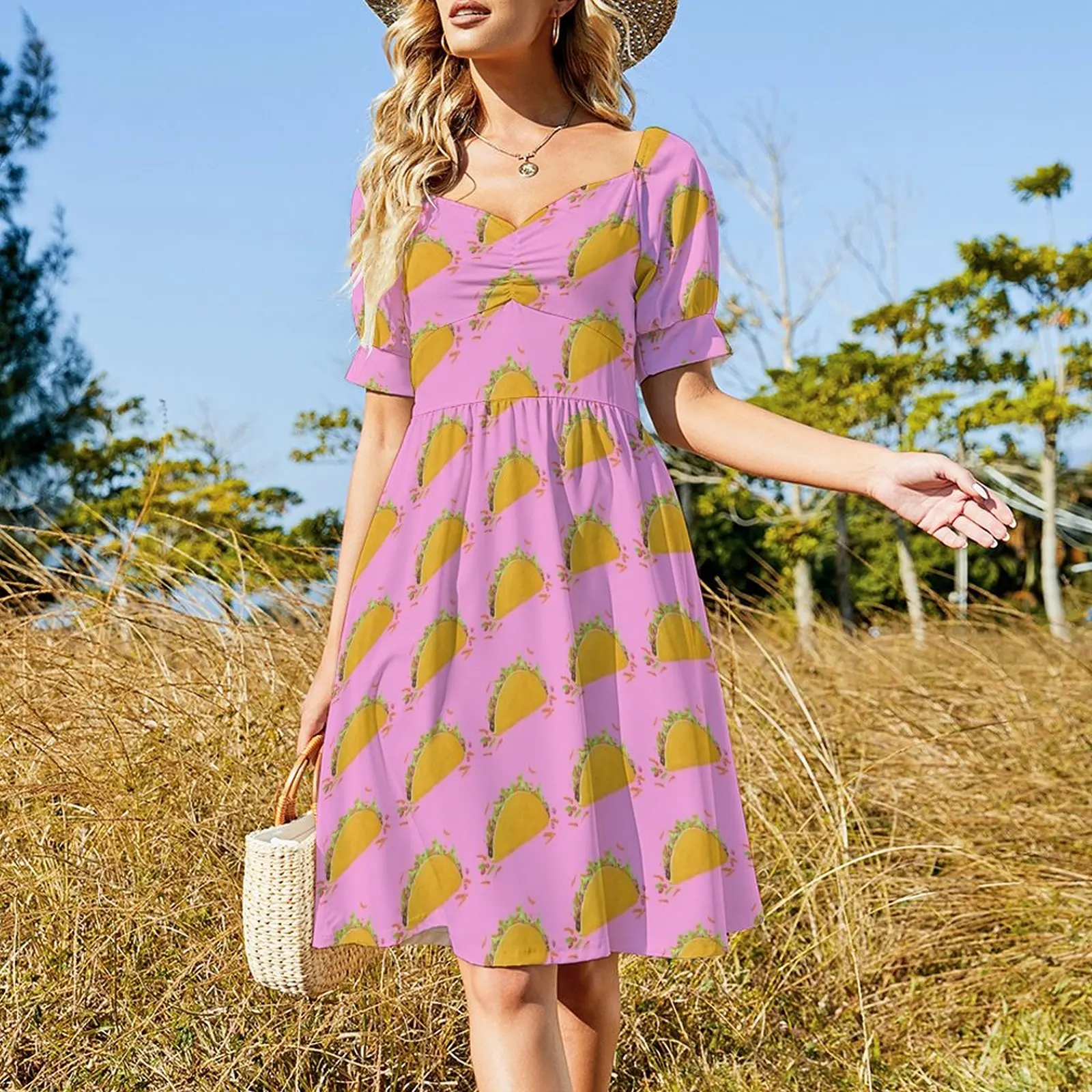 Taco Heaven Sleeveless Dress women party dresses party dresses woman ...