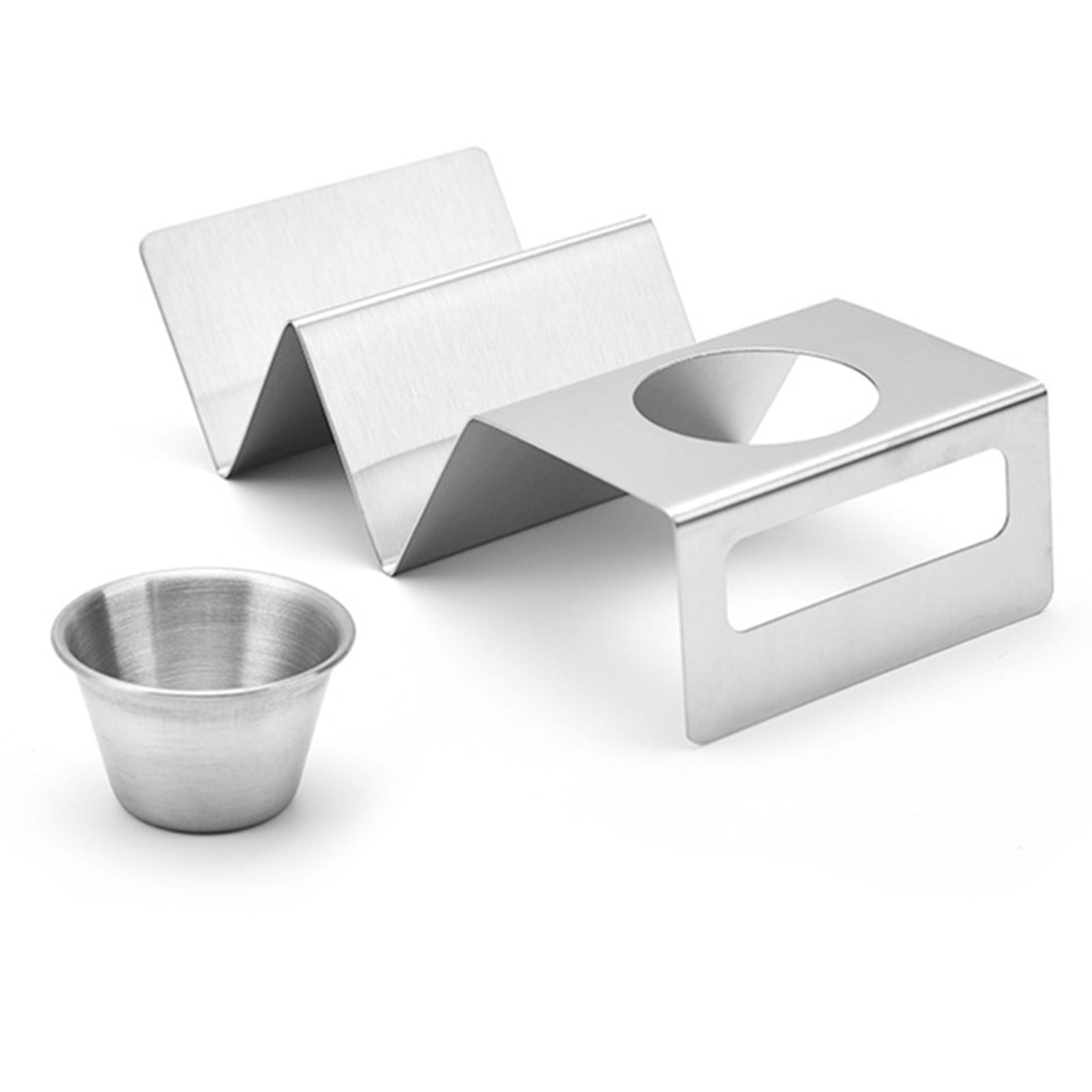 Taco Holder Stand Stainless Steel Sauce Cups for Hotdog Oven Dishwasher ...