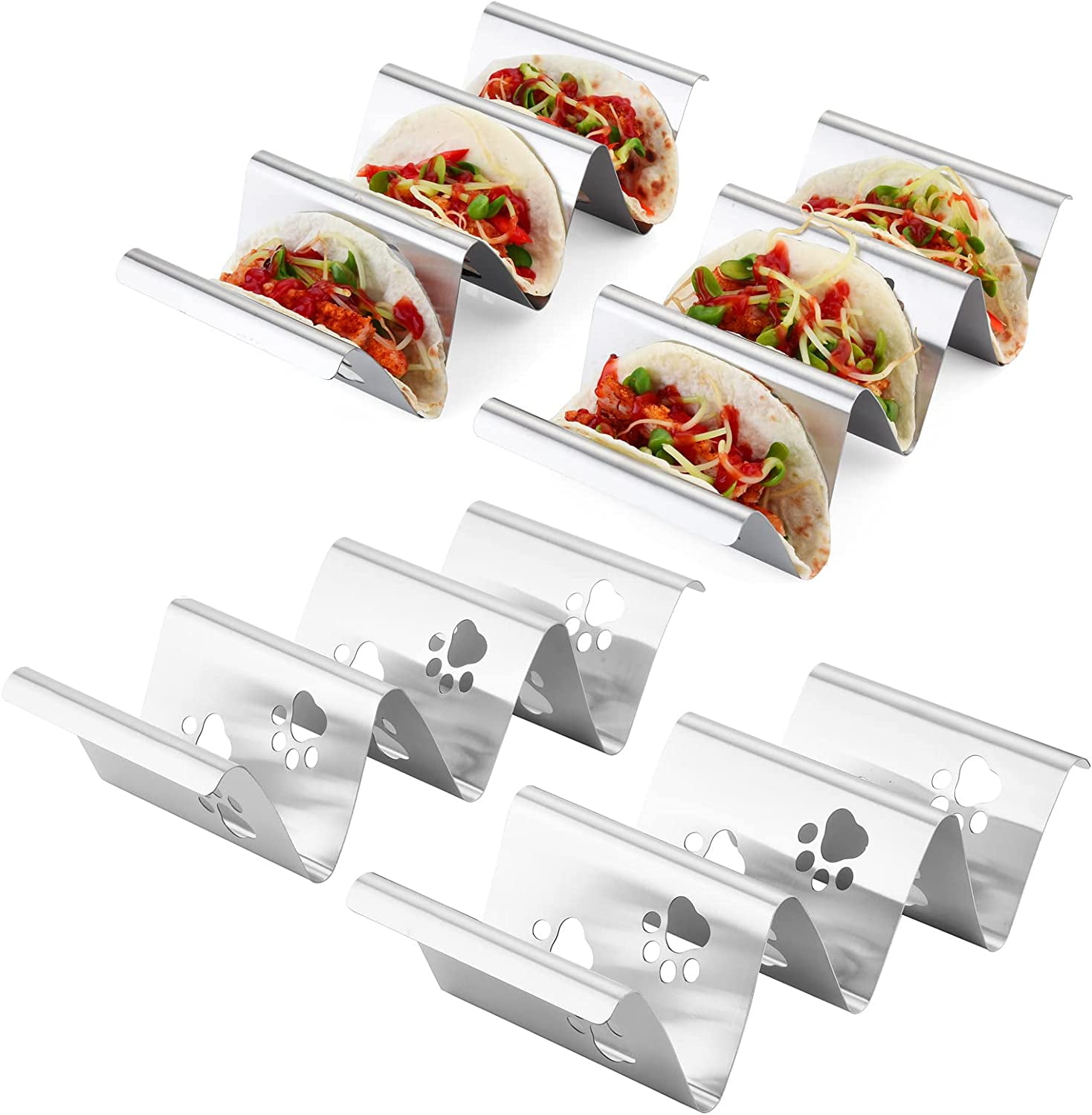 Taco Holders for Grill -Taco Holders Set of 4 Stainless Steel Taco ...