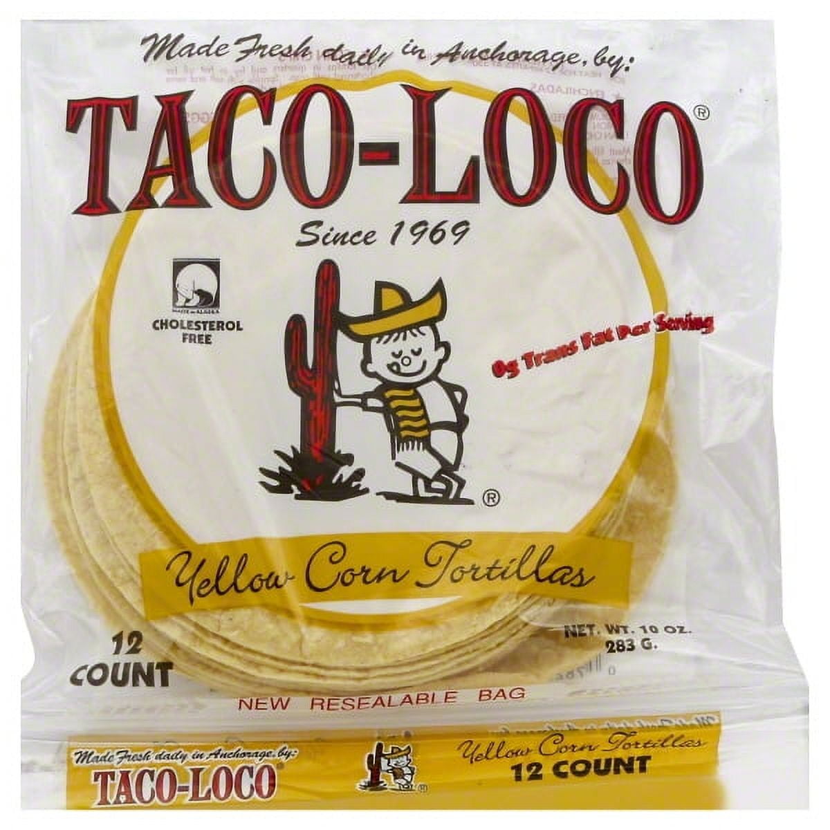 Taco Loco 6" Ylwcorn Tort 12ct - Walmart.com
