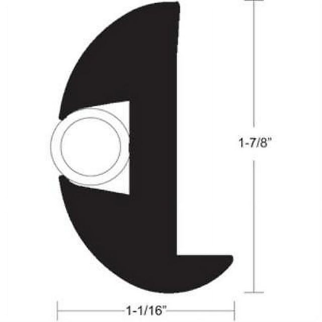 Taco Marine Flex Vinyl Rub Rail Kit 1 7/8" Black With white Insert ...