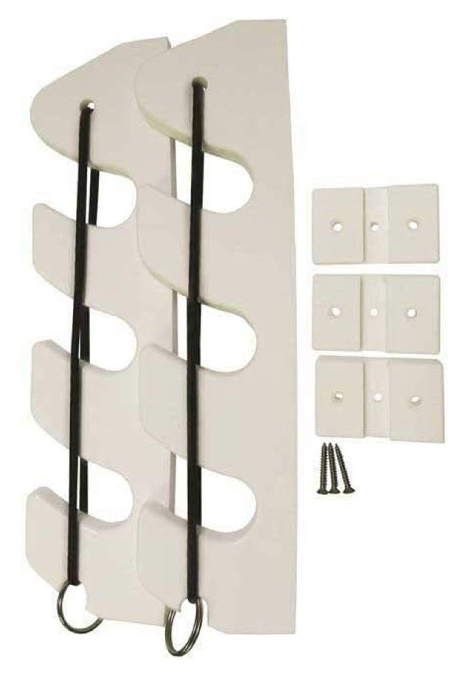 Taco Marine P03-133W 3-Rod Bungee Rod Holder - Pair, White - Walmart.com