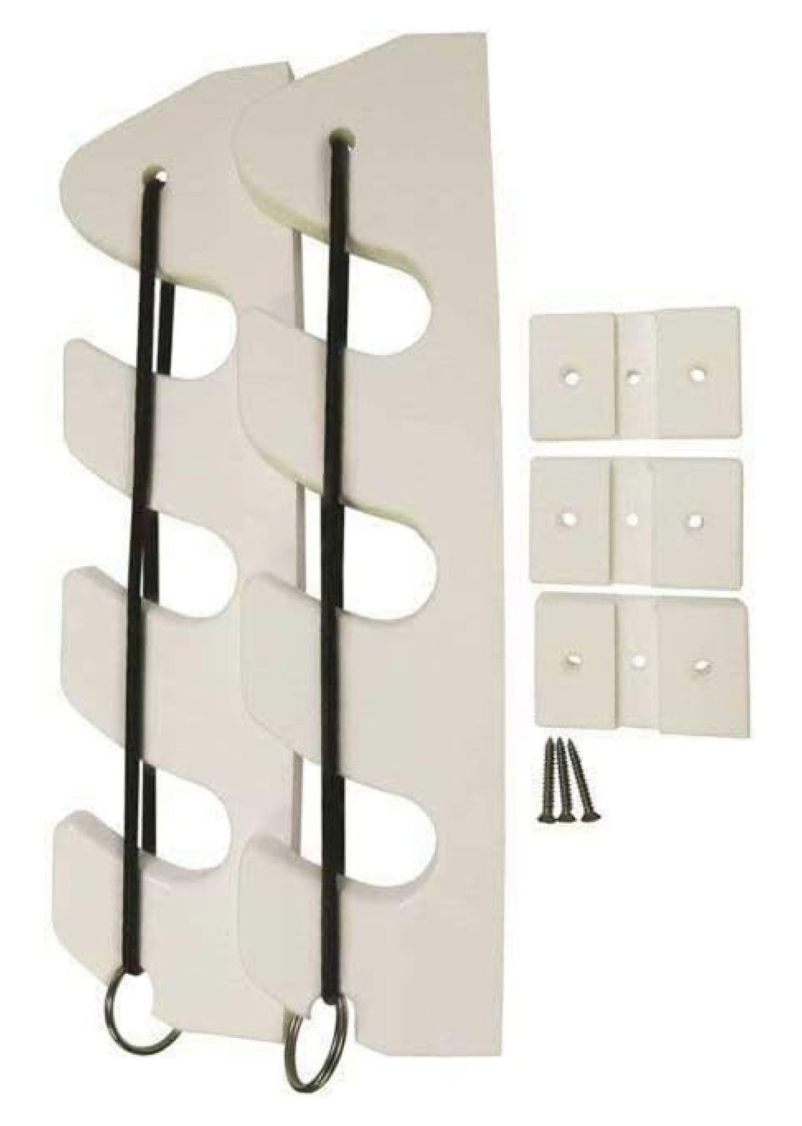 Taco Marine P03-133W 3-Rod Bungee Rod Holder - Pair, White - Walmart.com