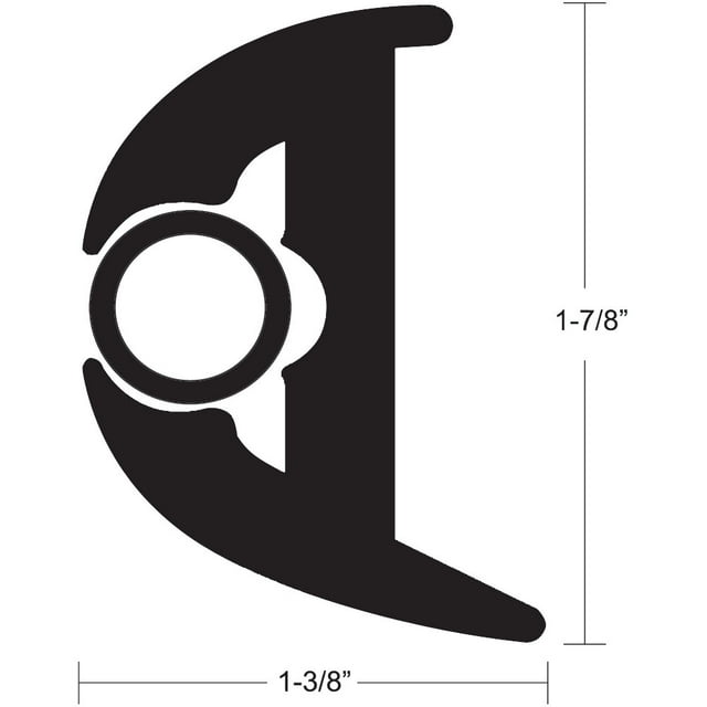 TACO Marine Boat Flexible Rub Rail Kit 1-3/8 x 1-7/8 x 50' Black V11 ...
