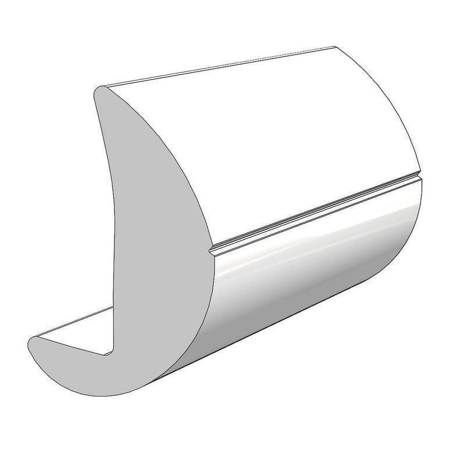 Taco Marine V21-9942WHA20 White Rigid PVC Rub Rail 1-1/2"W x 2-1/2"H x ...