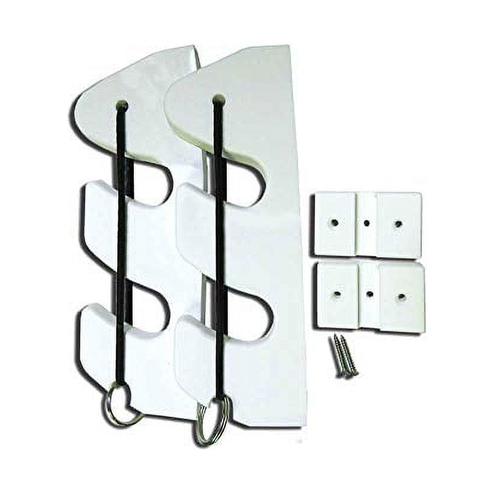 Taco Metals Marine P03-132W 2-Rod Bungee Rod Holder - Pair, White ...
