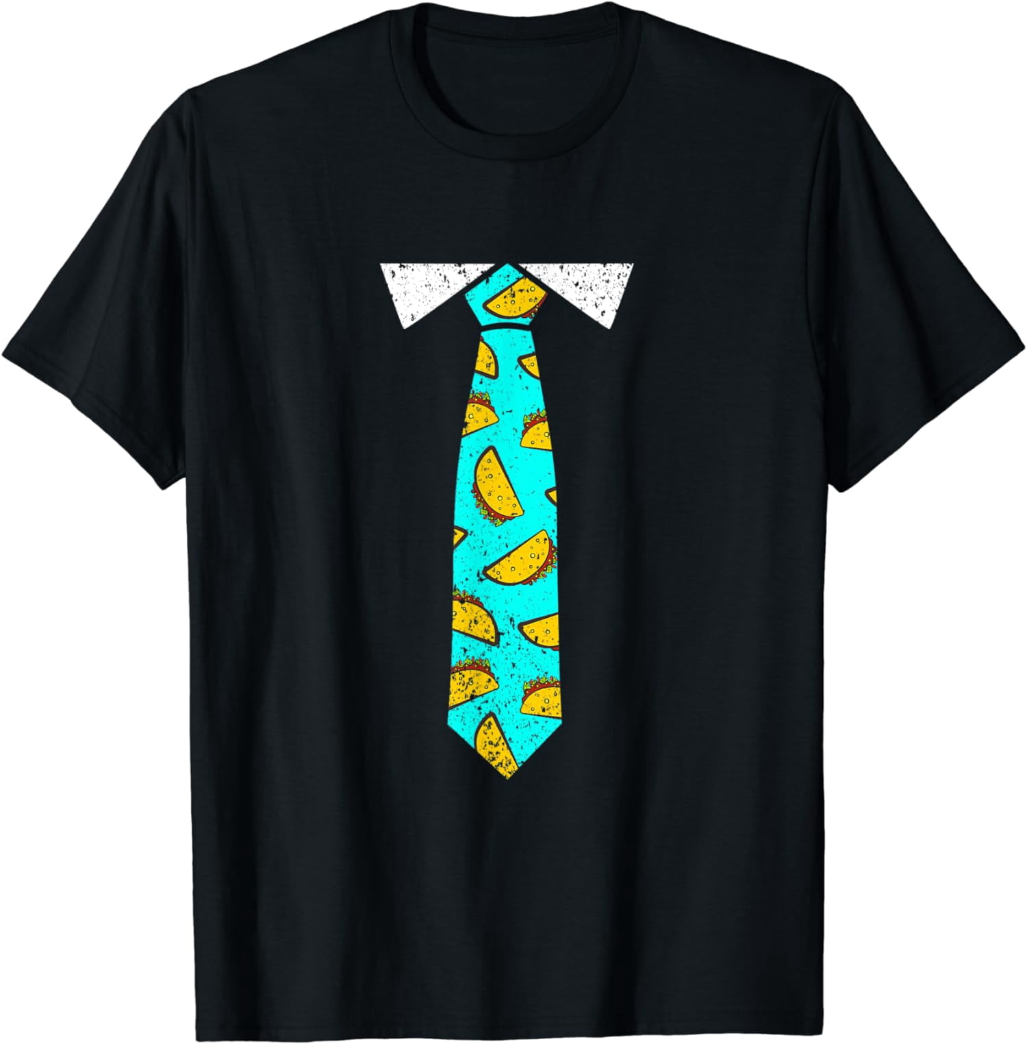 Taco Necktie Cinco De Mayo Fiesta Mexican Food Chef Foodie T-Shirt ...