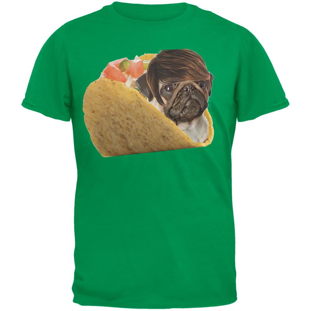 Taco Pug Green Youth T-Shirt - X-Large(18) - Walmart.com