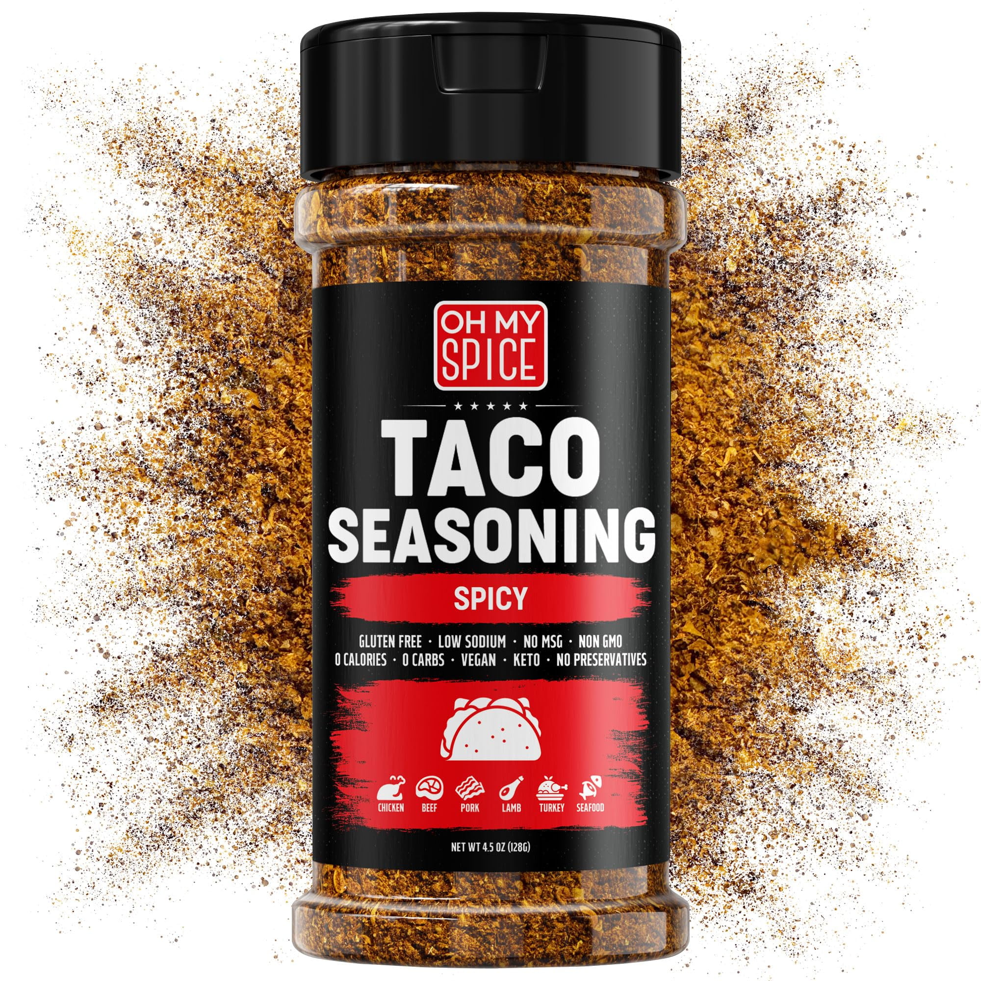 Taco Seasoning Mix Spicy TSF6 Chili Powder - Gluten Free & Mexican ...