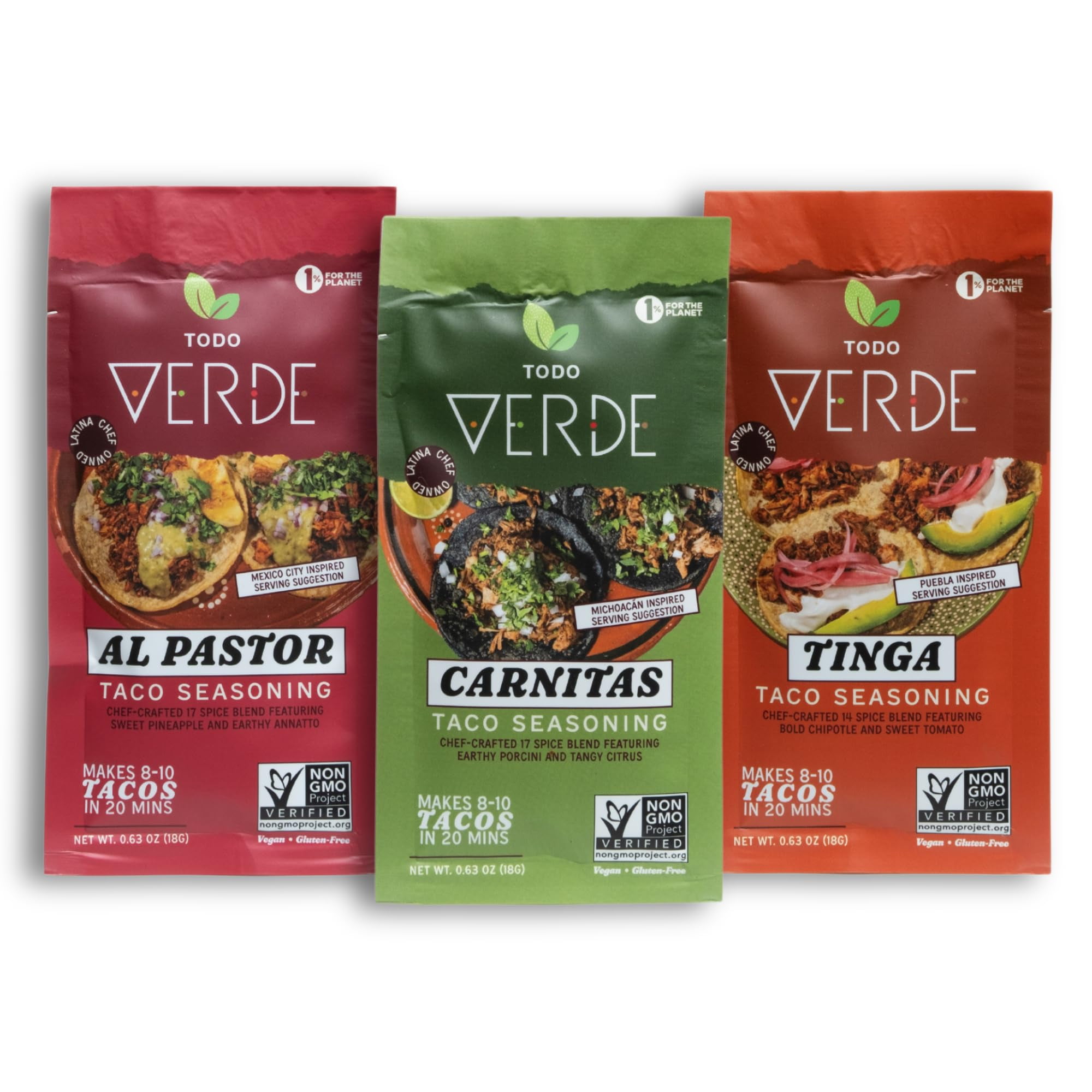 Taco Seasoning Packets - MZF22 Todo Verde Mexican Seasoning Chef ...