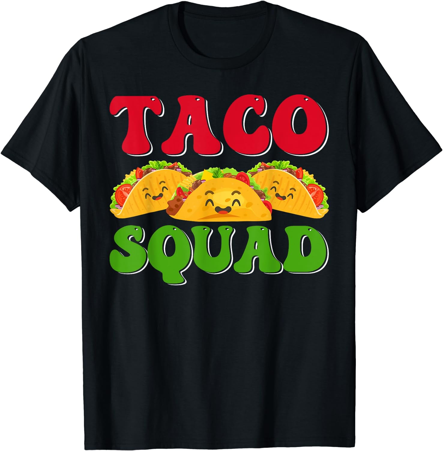 Taco Squad Mexican Food Eater Tacos Lover Fiesta T-Shirt - Walmart.com