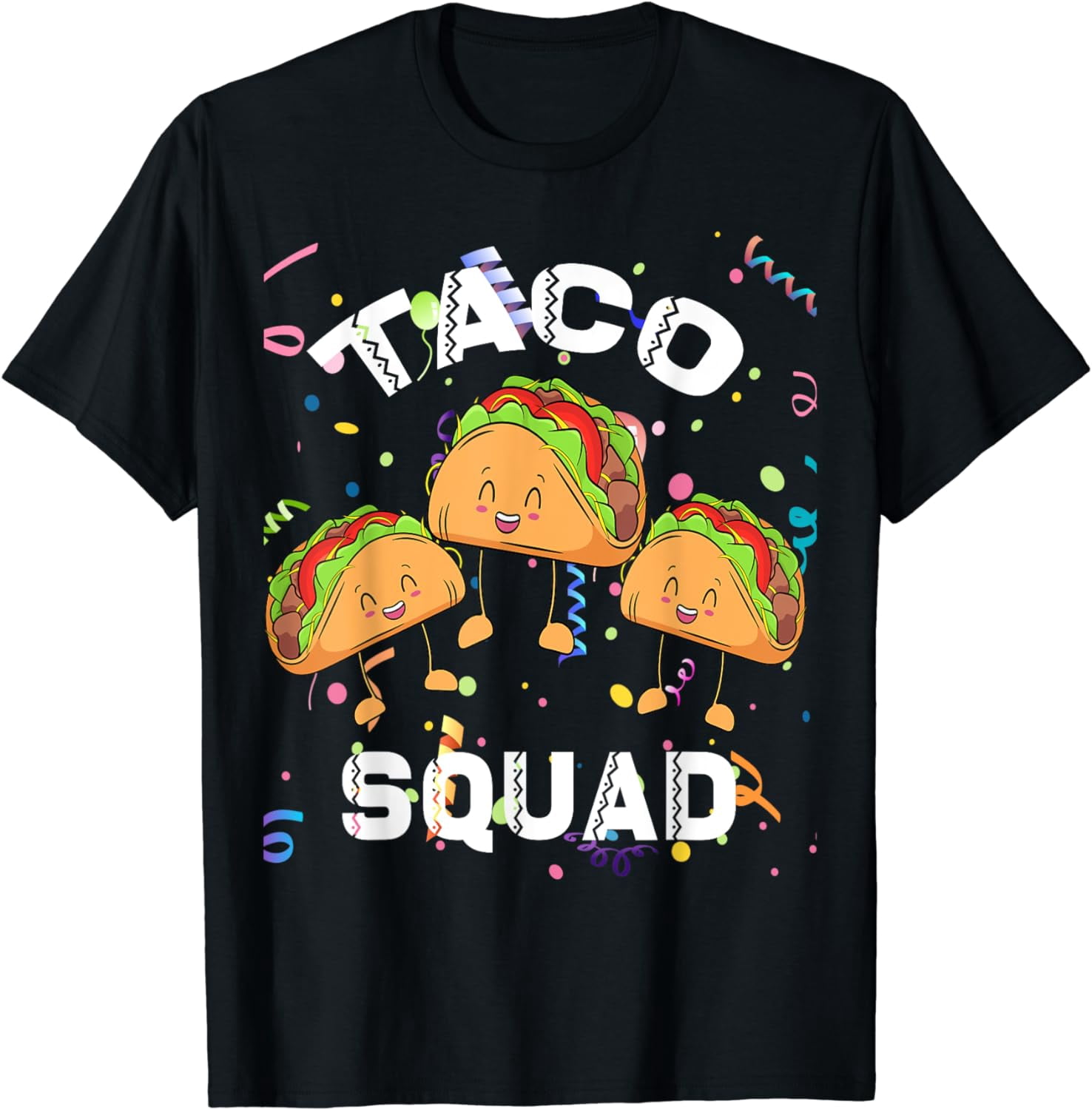 Taco Squad Mexican Party Lover Cinco De Mayo Crew Men Women T-Shirt ...