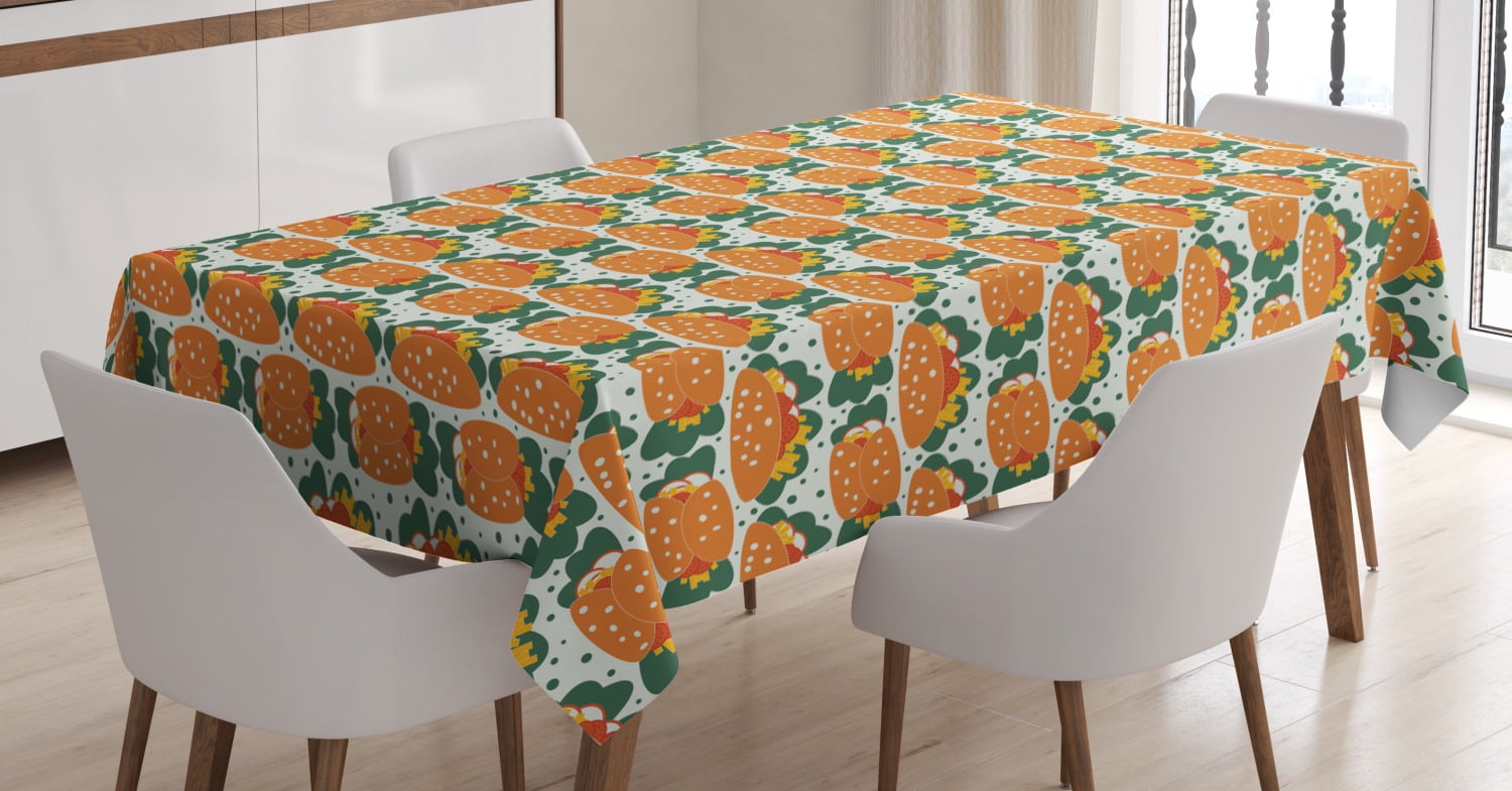Taco Tablecloth, Mexican Food Burritos Traditional Tastes of Latin ...