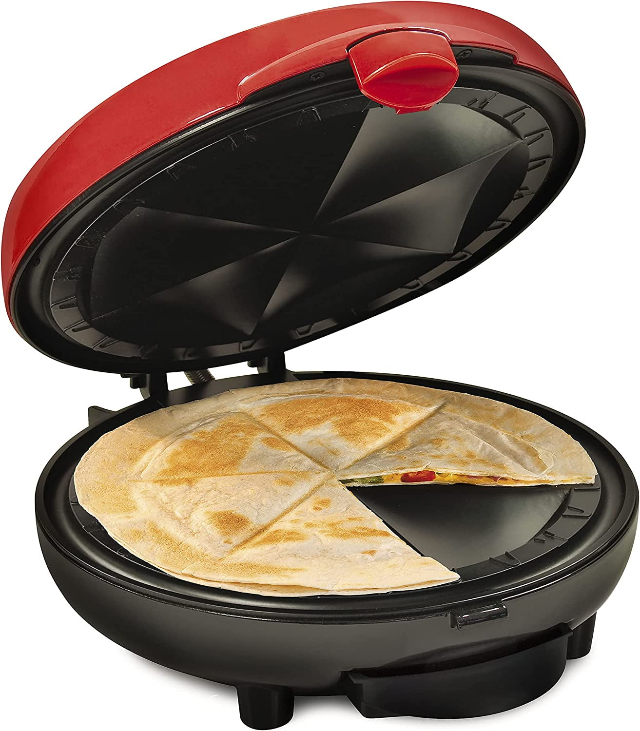 Taco Tuesday Deluxe 8-Inch 6-Wedge Electric Quesadilla Maker with Extra ...