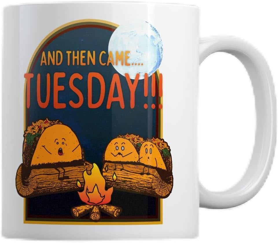 . Taco Tuesday Ghost Story Mug Funny Sarcastic Graphic Coffee Cup-11oz ...