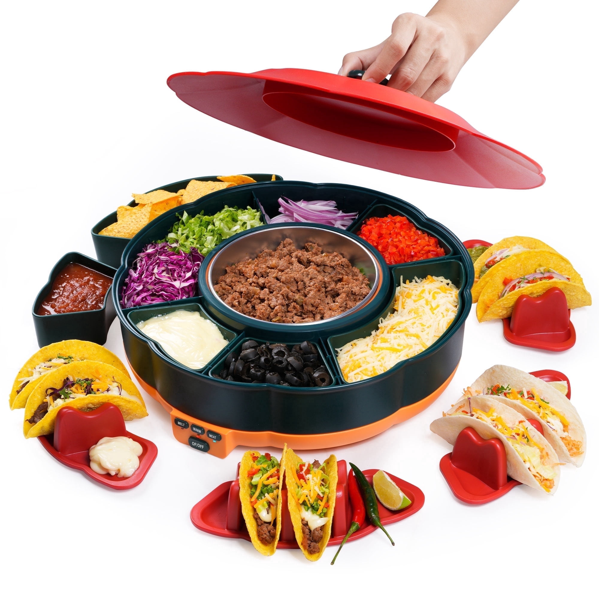 Taco Tuesday Kit - Taco Bar Serving Set for a Party, including a 33oz ...