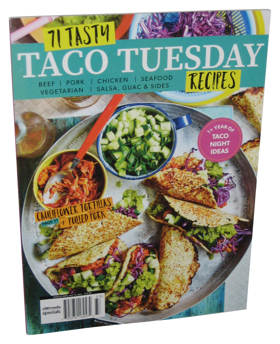 Taco Tuesday Recipes Ideas 2023 Magazine Book - Walmart.com